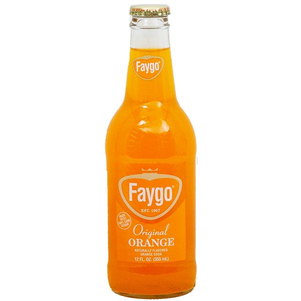 Faygo Orange Soda 12 oz Bottle - Blue Dog Beverage