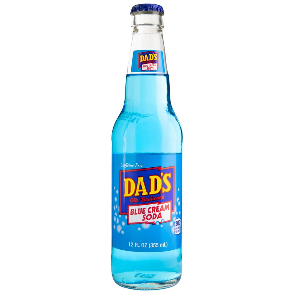 Dad's Blue Cream Soda 12 oz Bottle - Blue Dog Beverage