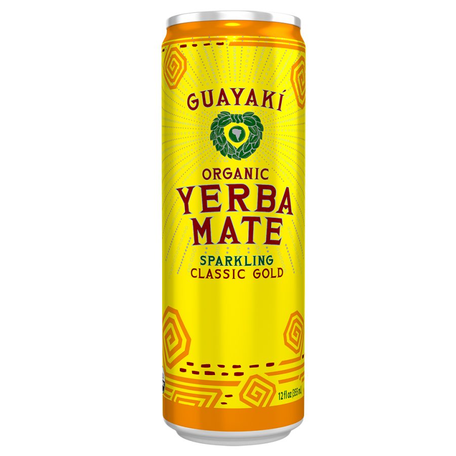 Guayaki Classic Gold Sparkling Yerba Mate 12oz Can - Blue Dog Beverage