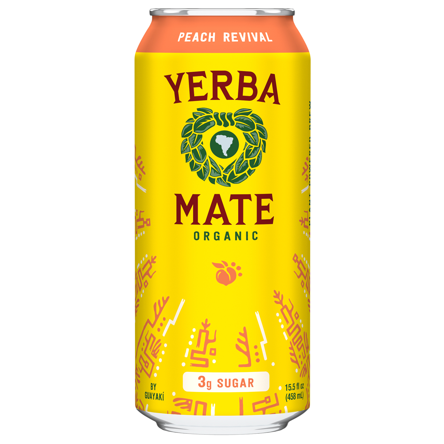 Guayaki Peach Revival Yerba Mate 15.5oz Can - Blue Dog Beverage