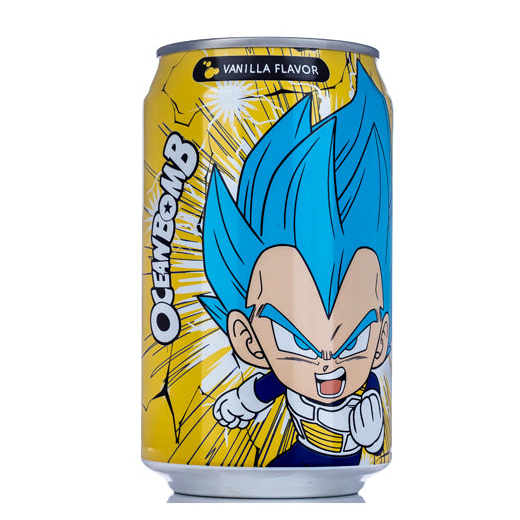 Dragon Ball Z Vanilla Soda 11 oz Can - Blue Dog Beverage