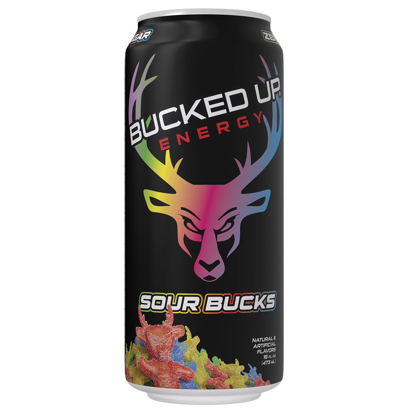 Bucked Up Sour Bucks Energy Drink 16 oz Can - Blue Dog Beverage